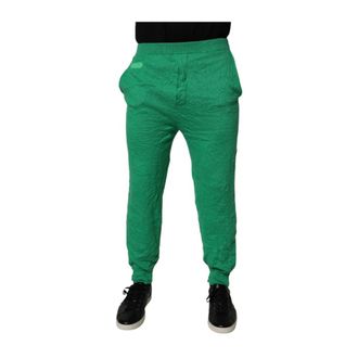 Dsquared2 Gr&uuml;ne Stretch-Stoff Freizeit Jogger Hose - - Trousers - Herren - Gr&uuml;n - XS