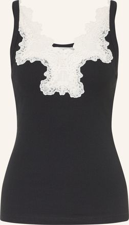 Sandro Sandro Top Mit Spitze schwarz