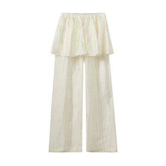 The Garment Femme, Pantalons, Beige, Taille: 36 FR Wide Pantalons