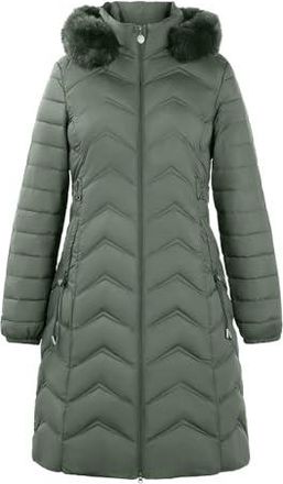 Generic Manteaux dhiver pour femmes, vestes parkas chaudes, matelassées, col montant, veste à capuche avec capuche en fourrure, veste chaude légère et impermé