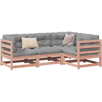 vidaXL vidaXL Salon de jardin 4 pcs bois massif sapin de douglas