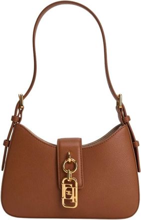 Elisabetta Franchi Femme, Sacs, Brun, Taille: ONE Size Sac bandouli&egrave;re compact
