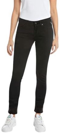 Replay Jean Femme New Luz Coupe Skinny Hyperflex Forever Dark avec Stretch, Noir (Black 098), 29W / 30L