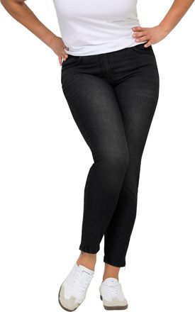 Angel Of Style Jeans Irma, Slim Fit, mit Stretchkomfort. Schmale und Bequeme 5-Pocket. Bund mit Gürtelschlaufen, Knopf und Zipper