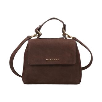 Orciani Sac bandouli&egrave;re en daim - Femme - Sacs - Rouge - Taille: ONE Size