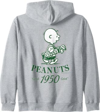 Peanuts Charlie Brown Good Grief Klassischer Comic-Cartoon-Golf Kapuzenjacke