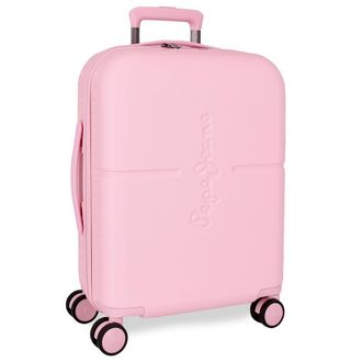 Pepe Jeans London Highlight Kabinenkoffer, Rosa, 40 x 55 x 20 cm, ABS, integrierter TSA-Verschluss, 37 l, 2,76 kg, 4 Doppelr&auml;der, Handgep&auml;ck, von Joumma Bags, Rosa, Kab