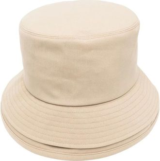 sacai unisex, Accessoires, Beige, Taille: S Bucket Hat