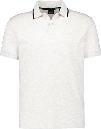 HUGO BOSS Herren Polo-Shirt grau Baumwolle