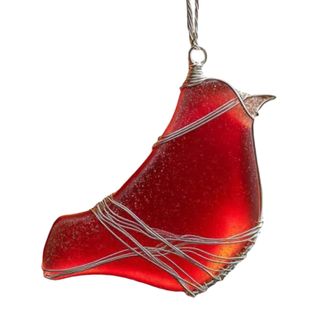 Generico De Birds - Dekoration Figuren zum Aufh&auml;ngen - aus Meeresglas f&uuml;r den Weihnachtsbaum, f&uuml;r Zuhause, Fenster, Tisch, Wohnzimmer, Wand, Schlafzimmer