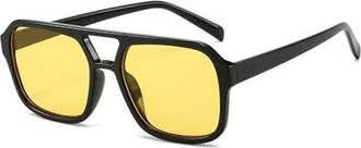 Generic Lunettes De Soleil À Monture Large For Homme Et Femme, Idéales For Les Activités Plein Air, Vacances Ou Le Sport(Yellow)