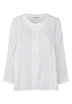 Masai 3/4-Arm-Shirt MaIanelle Fallen an den Seiten, weiche gestrickte Baumwolle