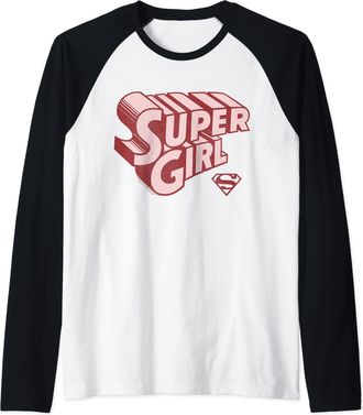 DC Comics Supergirl Retro Logo Raglan