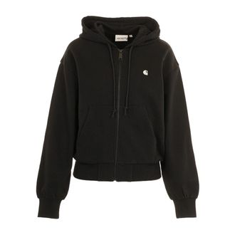 Carhartt Work in Progress Hooded Casey Jacket - - Sweatshirts & Hoodies - Damen - Schwarzk - XS