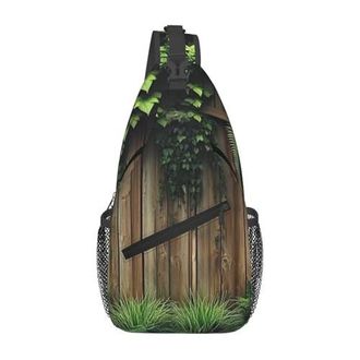 Generic Sac &agrave; bandouli&egrave;re en bois pour cl&ocirc;tures et plantes grimpantes - Sac &agrave; bandouli&egrave;re de voyage pour homme - Sac &agrave; dos de randonn&eacute;e