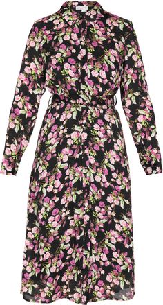 Usha Kleid Frauen schwarz mehrfarbig