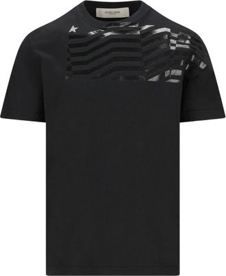 Golden Goose Homme, Tops, Noir, Taille: M Graphic T-Shirt