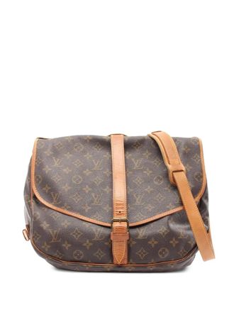 Louis Vuitton sac porté épaule Saumur 35 (1992) - Marron