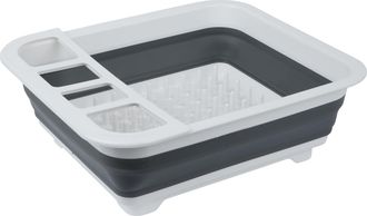 axentia 135823 Geschirrabtropfkorb, Eisen, schwarz