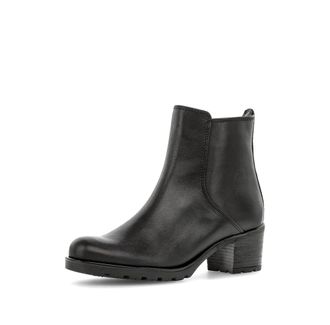 Gabor Damen Chelsea Boots, Frauen Stiefeletten,uebergangsschuhe,uebergangsstiefel,Schlupfstiefel,flach,Stiefel,schwarz (Mel.),38.5 EU / 5.5 UK