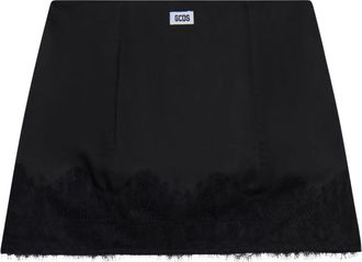 GCDS Gcds - Minijupe en dentelle - Femme - Jupes - Noir - Taille: 36 FR
