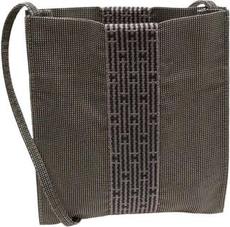 Herm&egrave;s Sac bandouli&egrave;re Pre-owned Herline Pochette en toile - Femme - Pre-owned - Gris - Taille: ONE Size