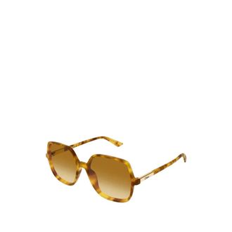 Chlo&eacute; Femme, Accessoires, Brun, Taille: 55 MM Lunettes de soleil g&eacute;om&eacute;triques