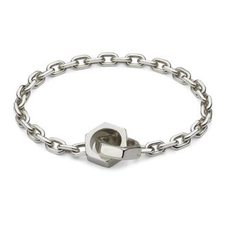 Gucci Trademark Sterling Silver Chain Bracelet - - Accessories - Damen - Grau - ONE SIZE