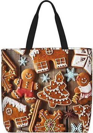 Generic Biscuits Au Pain D&Eacute;pice Sac Cabas L&eacute;ger Tote Bag Pliable Sac A Main Femme Pour Voyage Travail Shopping