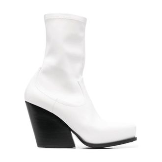 Stella McCartney Femme, Chaussures, Blanc, Taille: 41 EU Bottes de cowboy blanches style western