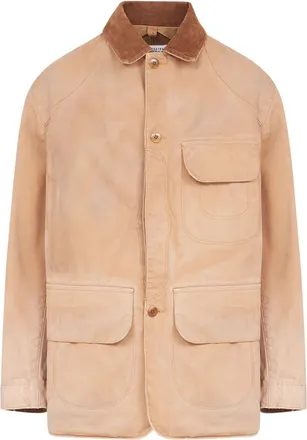 Maison Margiela Jacke mit Cordkragen - Nude
