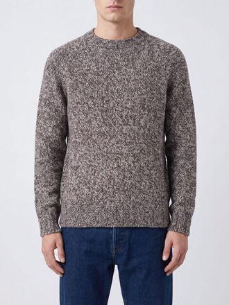 Ballantyne Pullover aus Woll-Alpaka-Mischung mit abstraktem Muster und Rundhalsausschnitt