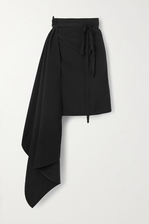 Ann Demeulemeester Wickelrock Aus Wolle - Schwarz