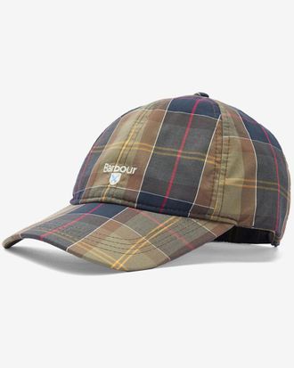 Barbour Baseball Cap mit Tartanmuster und Logo-Stickerei in