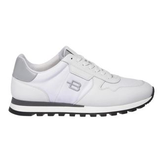 Baldinini Sneaker aus Leder und Stoff - - Shoes - Herren - Wei&szlig; - 43 1/2 EU