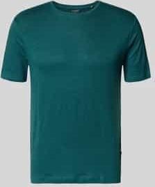 Olymp Level 5 T-Shirt aus Leinen-Elasthan-Mix mit Rundhalsausschnitt