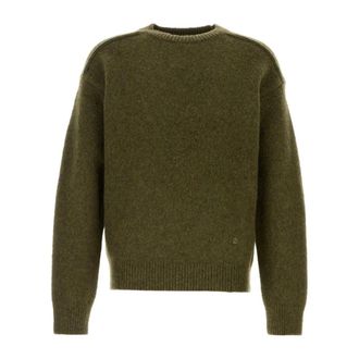 Burberry Homme, Pulls, Vert, Taille: S Pull en cachemire et laine Manches longues Homme