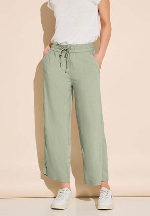 Street One Damen A377224 7/8 Culotte Hose, Soft Moss Green, 44W x 26L