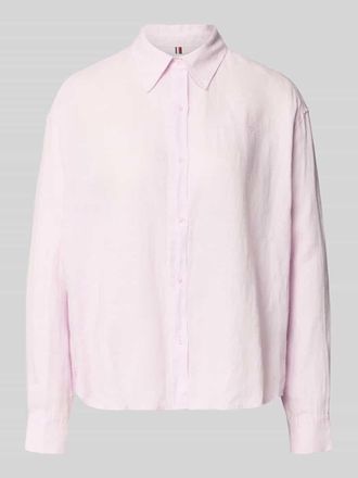 Tommy Hilfiger Oversize Bluse aus reinem Leinen