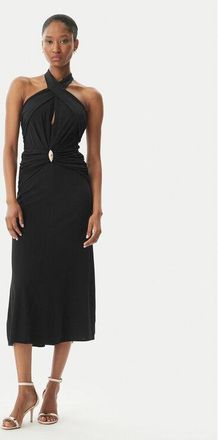 Elisabetta Franchi Coctailkleid AB-719-52E2-V560 Schwarz Regular Fit