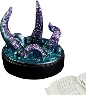 Generic Dracheneier Ornamente - Violetter Lavadrache aus transparentem Harz | Exquisite und einzigartige handgeschnitzte Dracheneier Ornamente