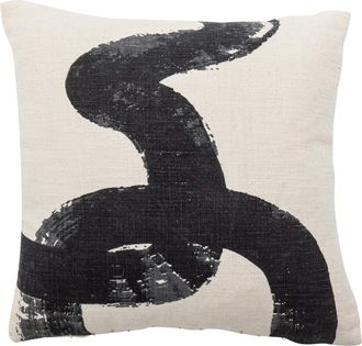 Bloomingville Ebell Kissen aus Baumwolle in der Farbe Natur, Maße: 40cm x 40cm, 82051024