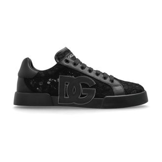 Dolce & Gabbana Sportschuhe mit Schn&uuml;rsenkeleinsatz - - Shoes - Herren - Schwarzk - 36 EU