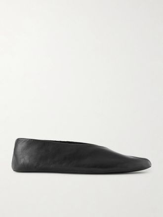 The Row Stella Ballerinas Aus Leder - Schwarz