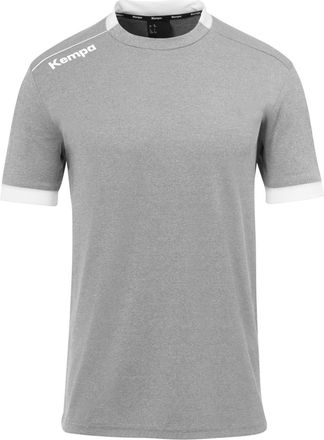 Kempa Player Trikot Kurzarm Damen grau Melange wei&szlig; Gr S