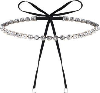 Maison Margiela Strass Bow Necklace