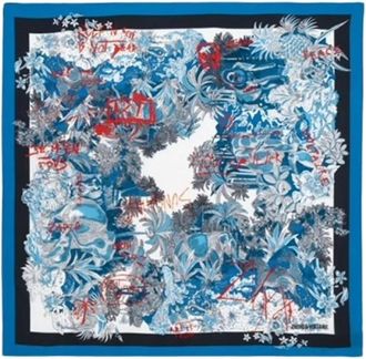 Zadig&Voltaire Femme, Accessoires, Multicolore, Taille: ONE Size Pa&ntilde;uelo Blondie Jungle 85 NEW