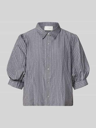 Neo Noir Bluse mit Puff&auml;rmeln Modell Etta