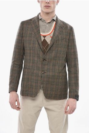 Tagliatore Unlined Wool Check Blazer size 54