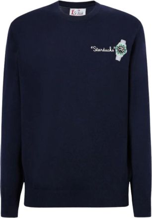 MC2 Saint Barth Homme, Pulls, Bleu, Taille: S Maille à col rond